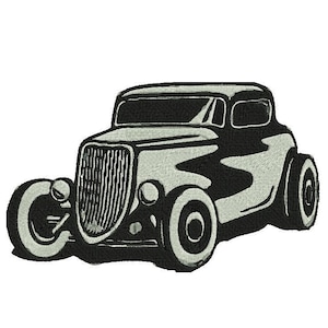 Vintage Car Embroidery Design, Oldtimer Embroidery, Car Embroidery Art ...