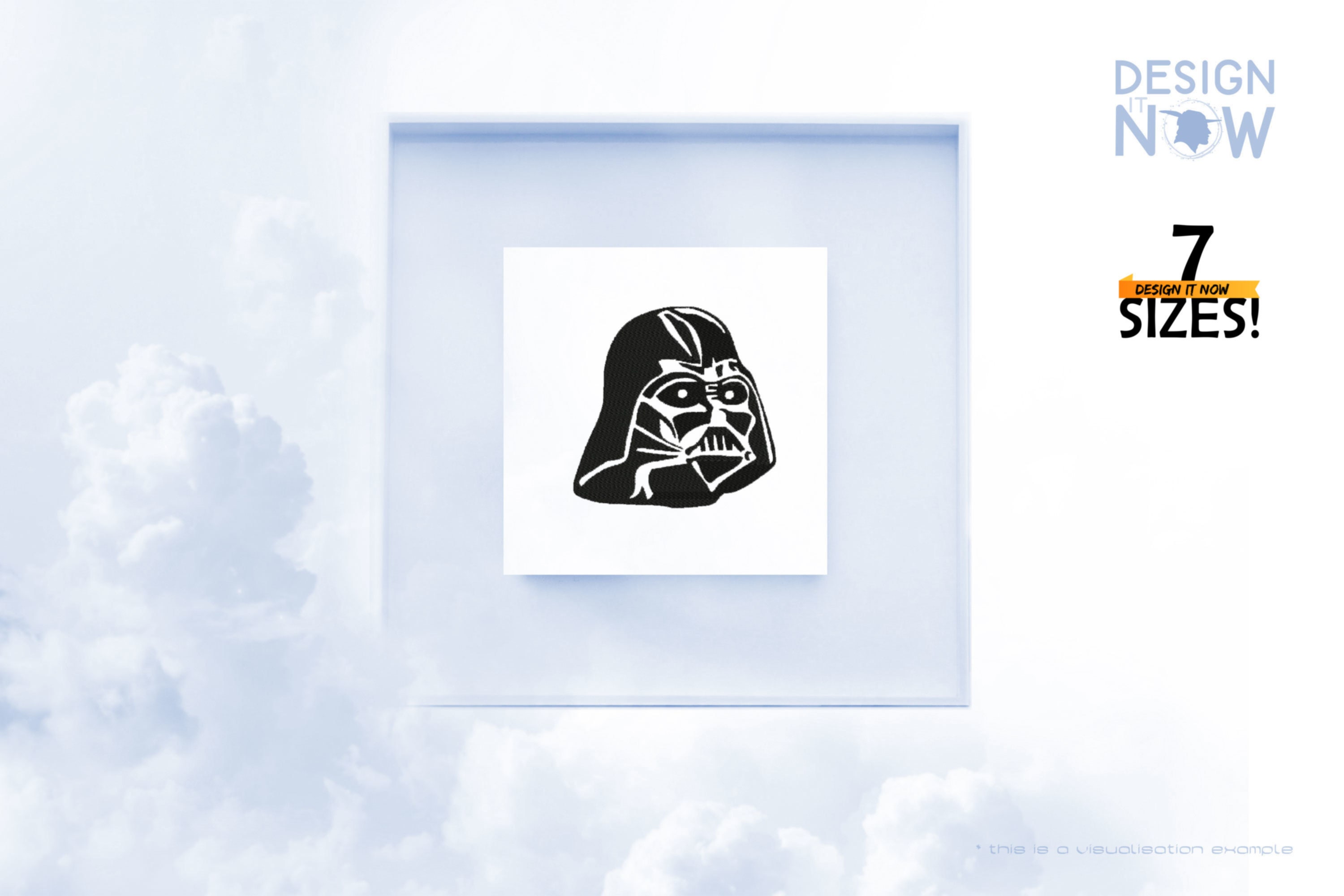 Darth Vader Machine Embroidery Design, 7 Sizes (instant Download) - Etsy