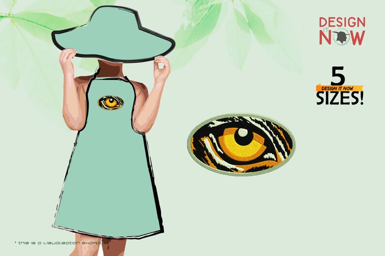 Tiger Eye Embroidery Design, Machine Embroidery Pattern (digital ...
