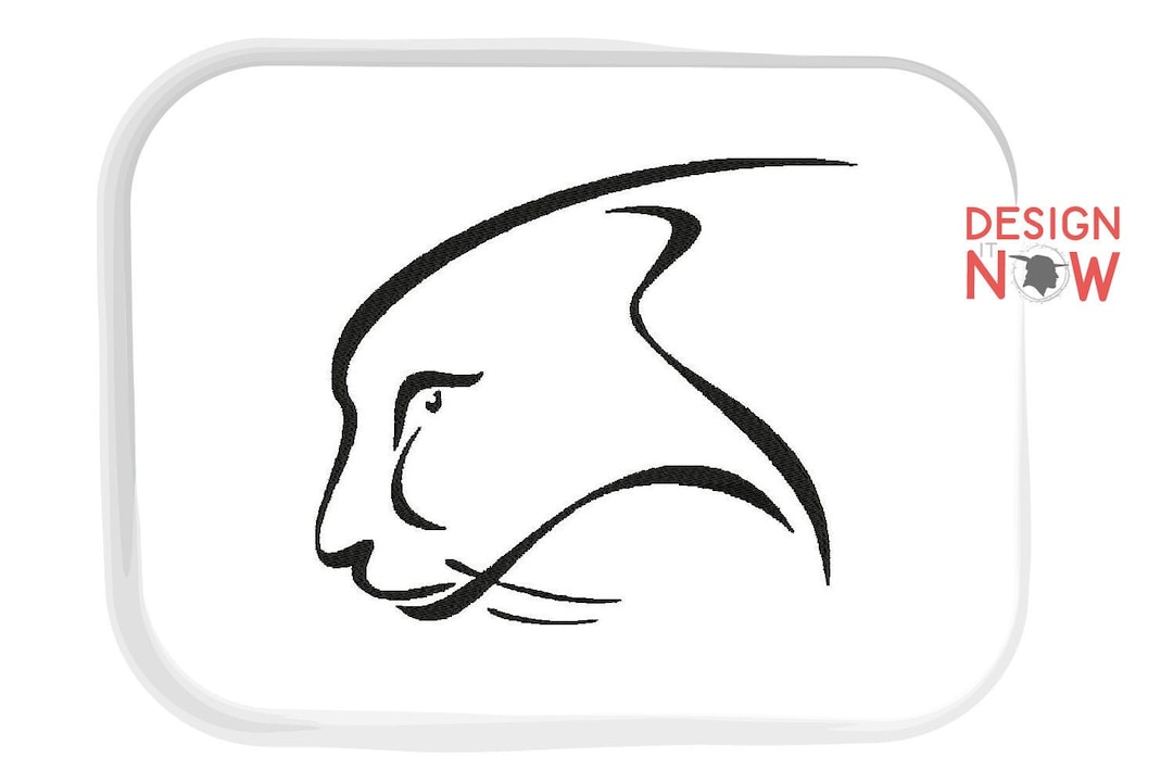 Puma Embroidery Design Puma Embroidery Leopard Embroidery - Etsy
