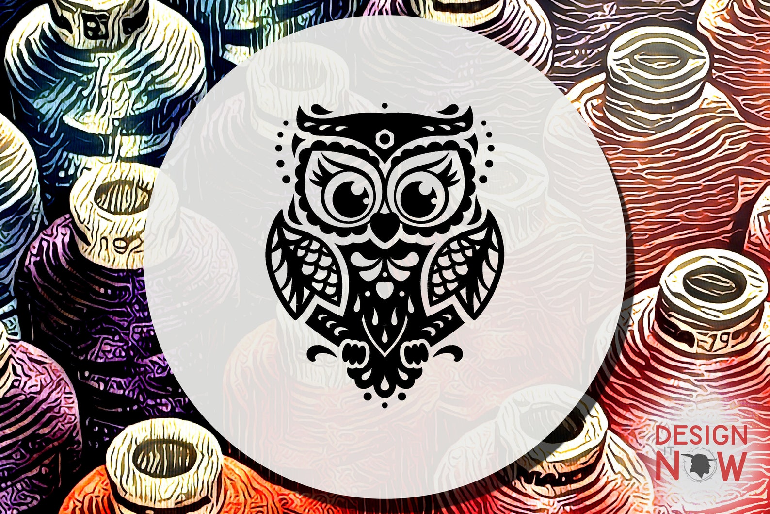 Owl Embroidery Design, Birds Pattern, Wisdom Symbol Embroidery, T-shirt ...