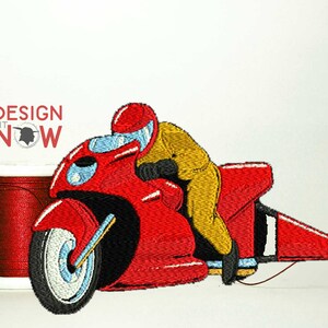 Motorbike, Sports Car, Auto Racing Machine Embroidery Design, Bike ...