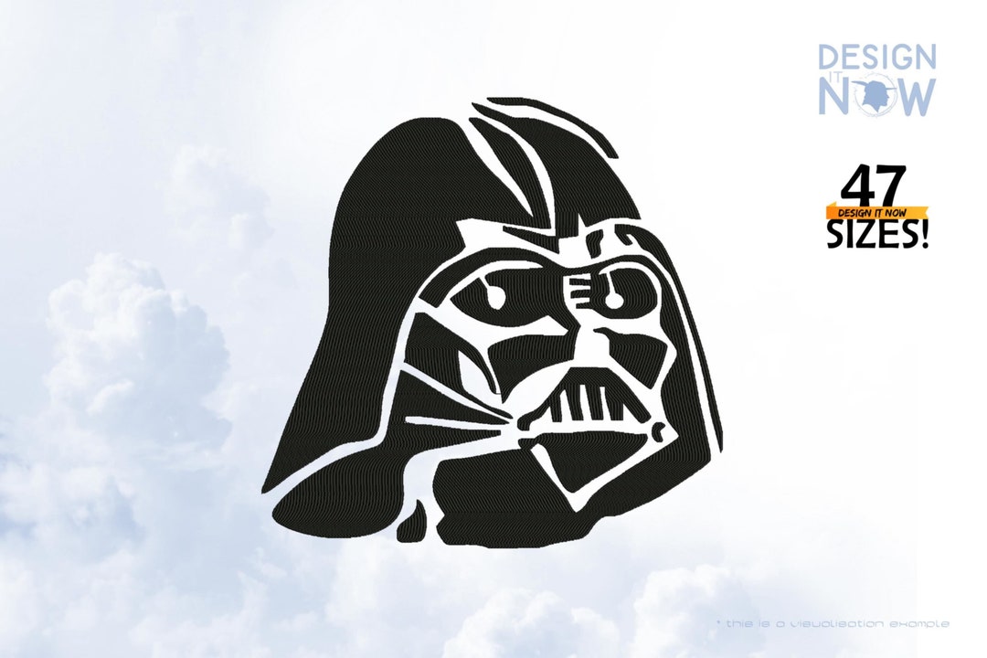 Darth Vader Machine Embroidery Design - Etsy