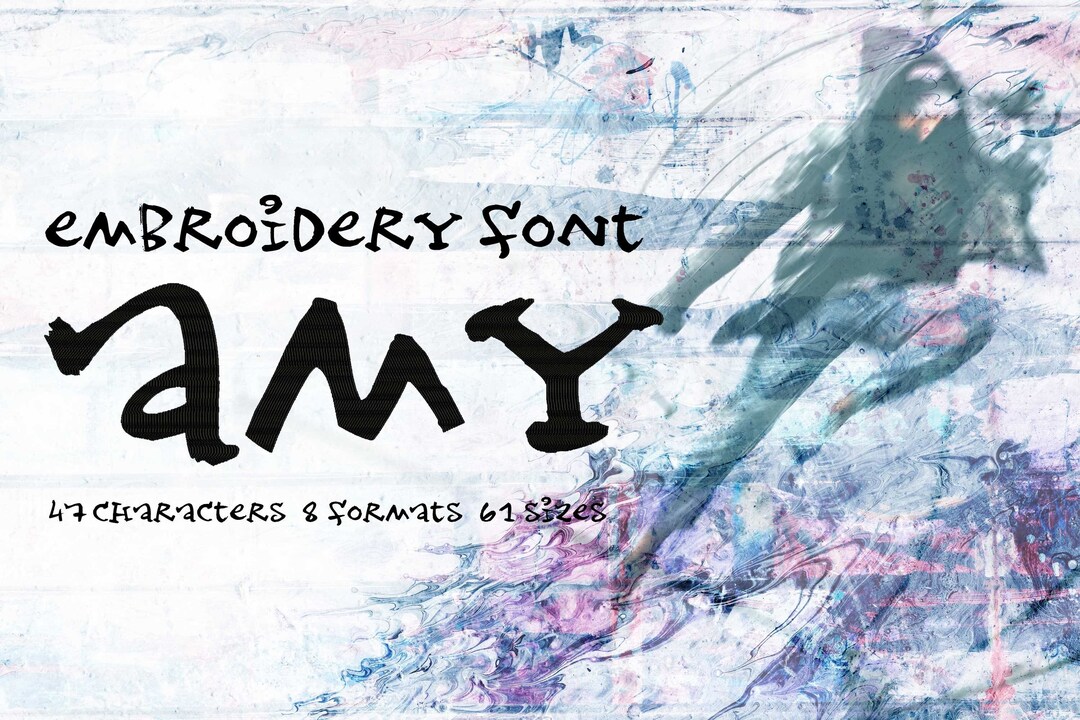 Amy Handwritten Embroidery Font Brush Fonts Comic Embroidery - Etsy