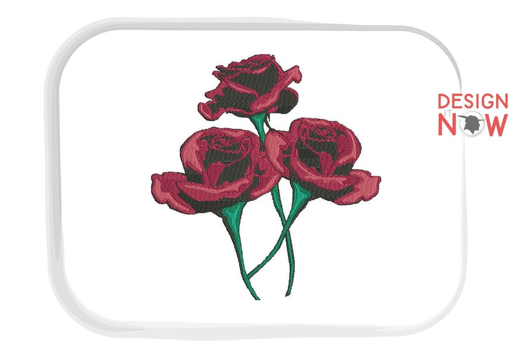 Roses Embroidery, Rose Embroidery Pattern, Flower Embroidery Design ...