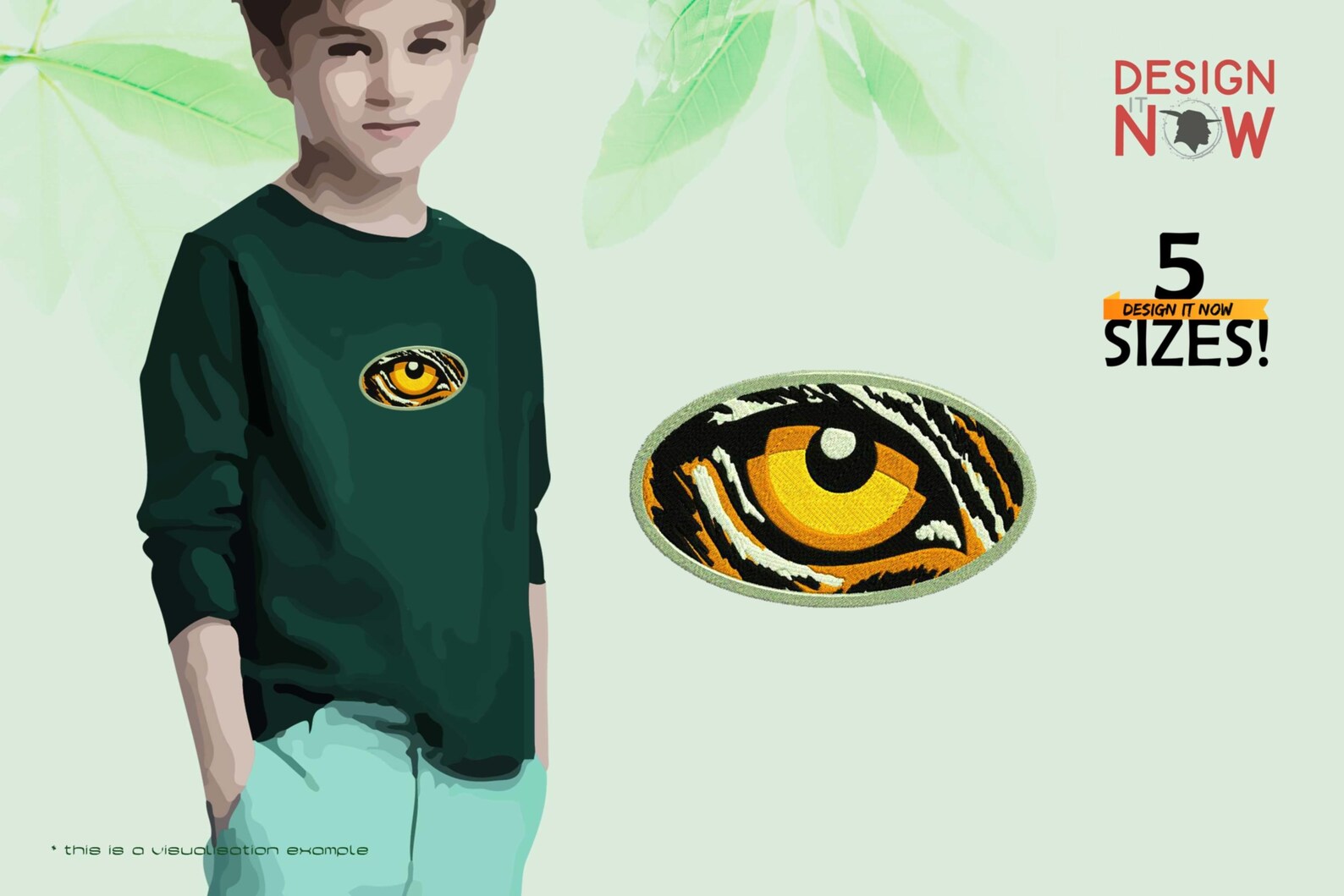 Tiger Eye Embroidery Design, Machine Embroidery Pattern (digital ...