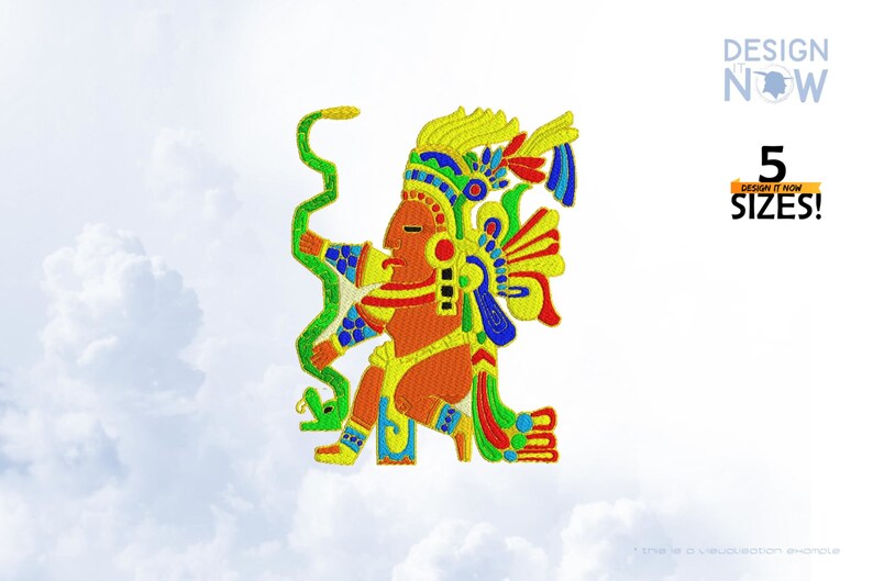 Inca Culture Embroidery Design, Inca Goddess Embroidery Pattern, Inca ...