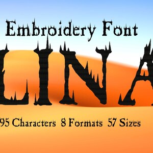 Lina Fire Embroidery Font, Decorative Modern Font, Fancy Fonts, Funny ...