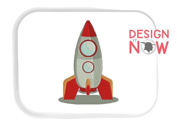 Rocket Machine Embroidery Design Cosmos Embroidery Pattern | Etsy
