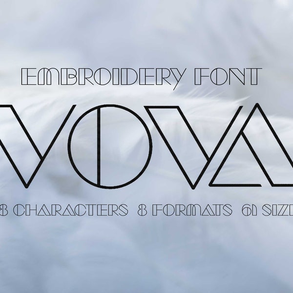Wide Elegant Embroidery Font - Etsy