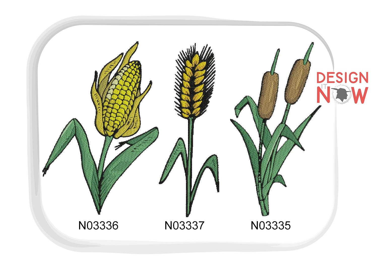 Corn Maize Embroidery Design Corn Embroidery Pattern Plants | Etsy
