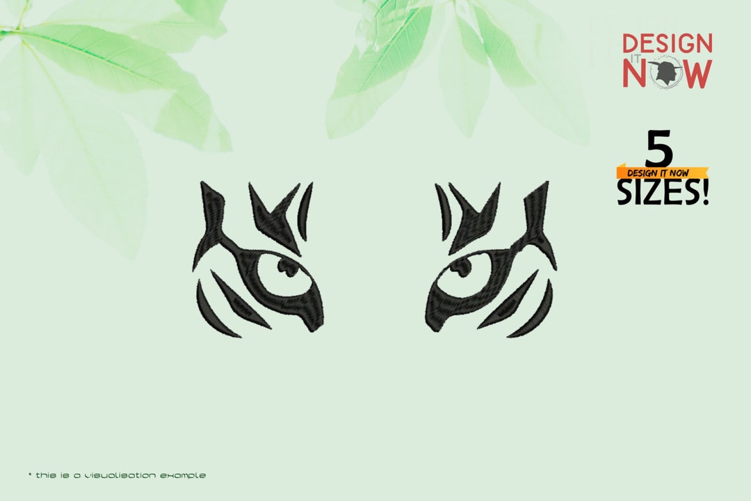 Tiger Embroidery Design, Eye of the Tiger Embroidery File, Eyes ...