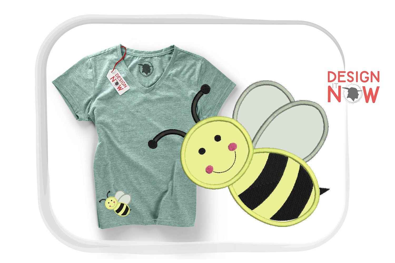 Bee Applique Design Bees Embroidery Design Bee Embroidery | Etsy