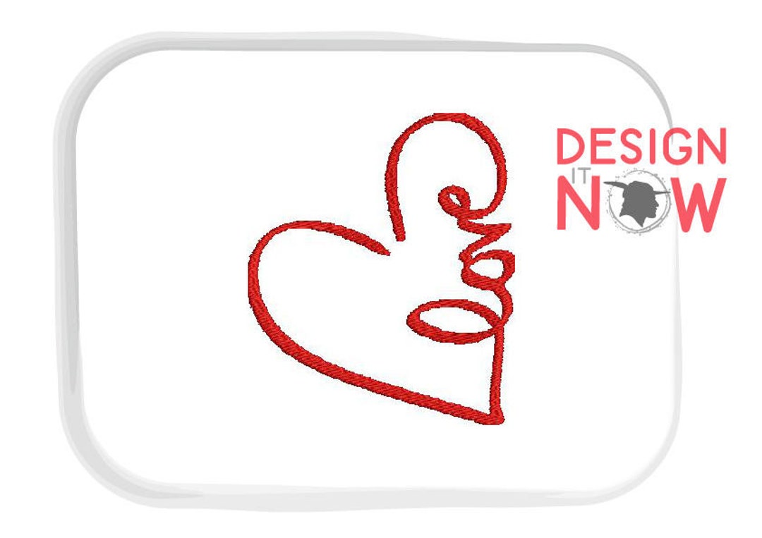 Love Embroidery Design Saying Embroidery Pattern Heart - Etsy