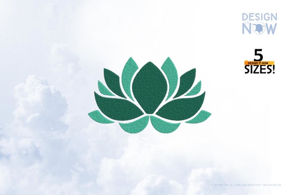 Lotus Flower Embroidery Design Flowers Embroidery Pattern - Etsy