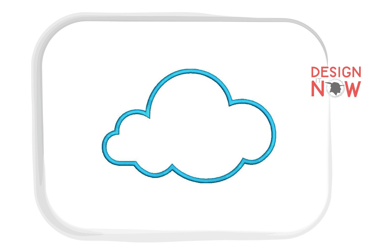 Cloud Applique Clouds Applique Cloud Outline Sky Applique | Etsy