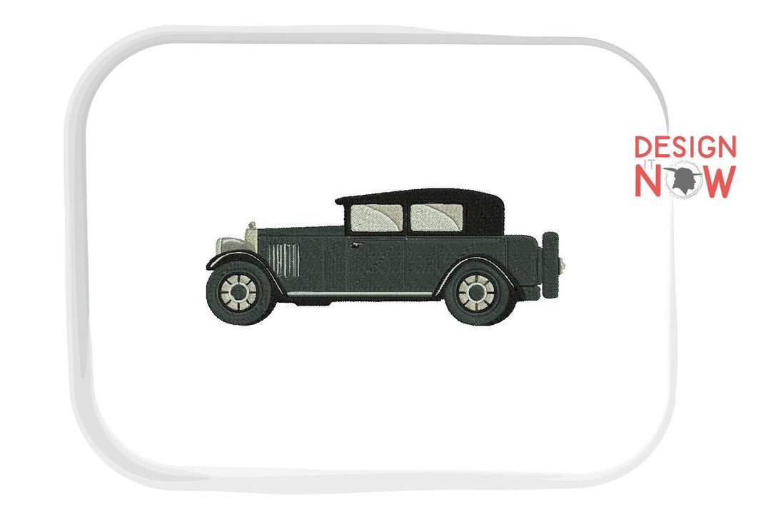 Oldtimer Car Embroidery Design Vintage Embroidery Car - Etsy
