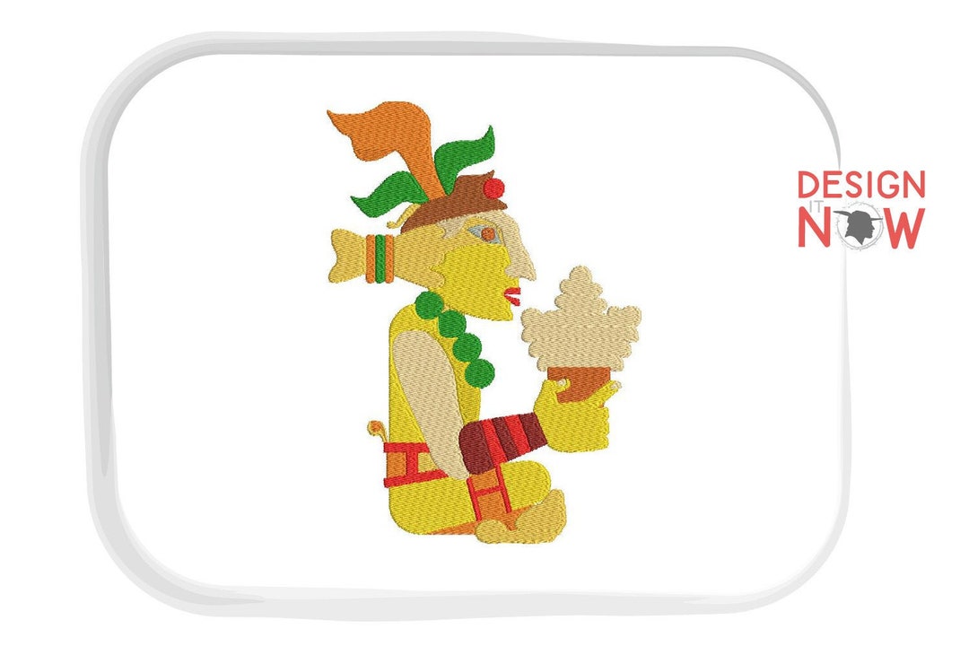 Maya Embroidery Design Mayahuel Embroidery Maya Goddess - Etsy