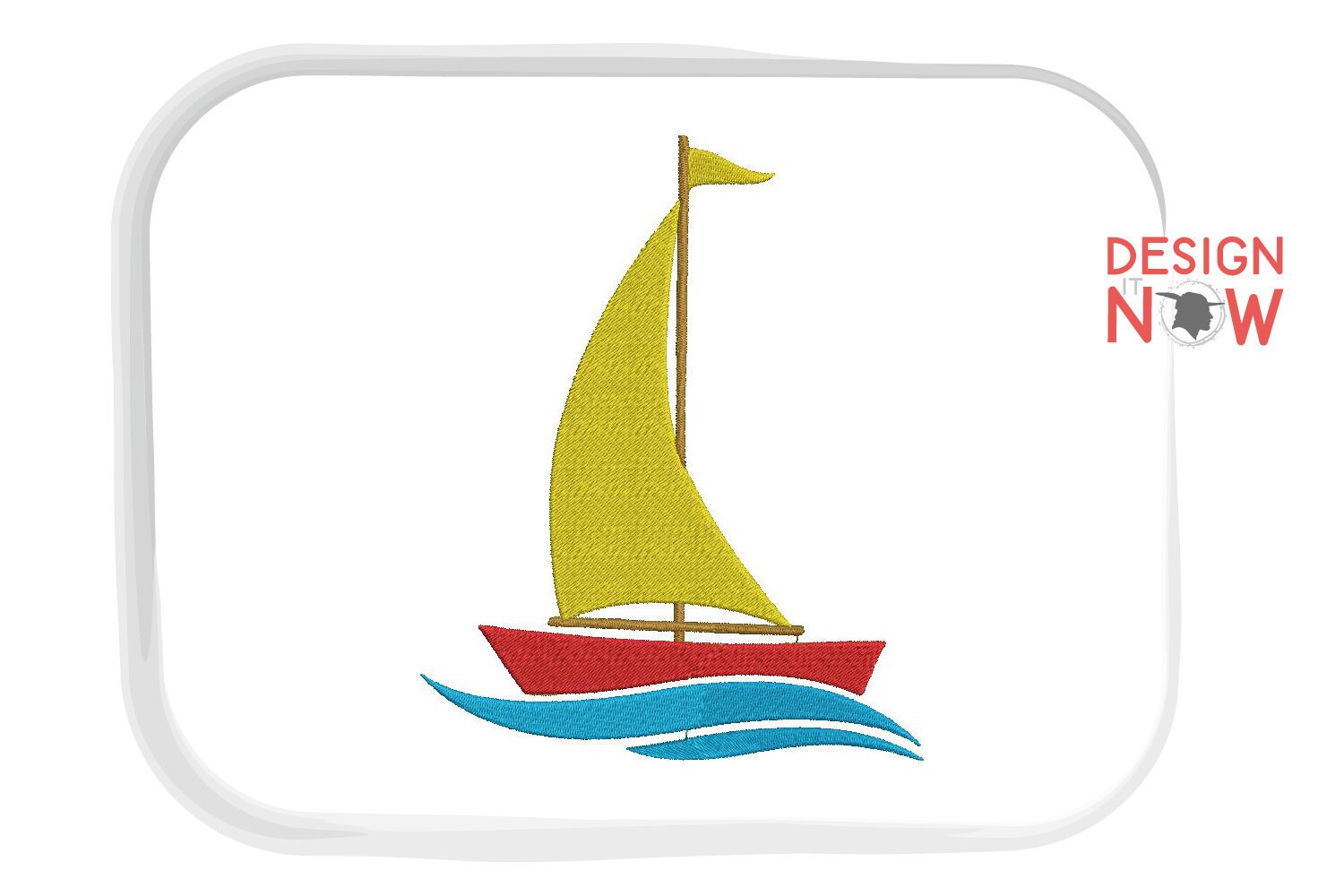 Boat Embroidery Design, Sea Embroidery Design, Boat Embroidery, Summer ...