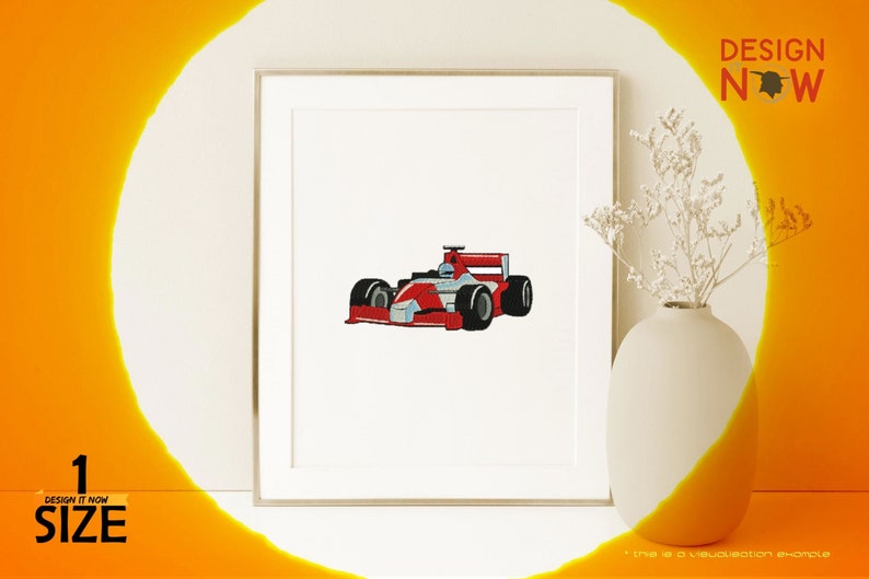 Rally Sports Car Auto Racing Machine Embroidery Design - Etsy