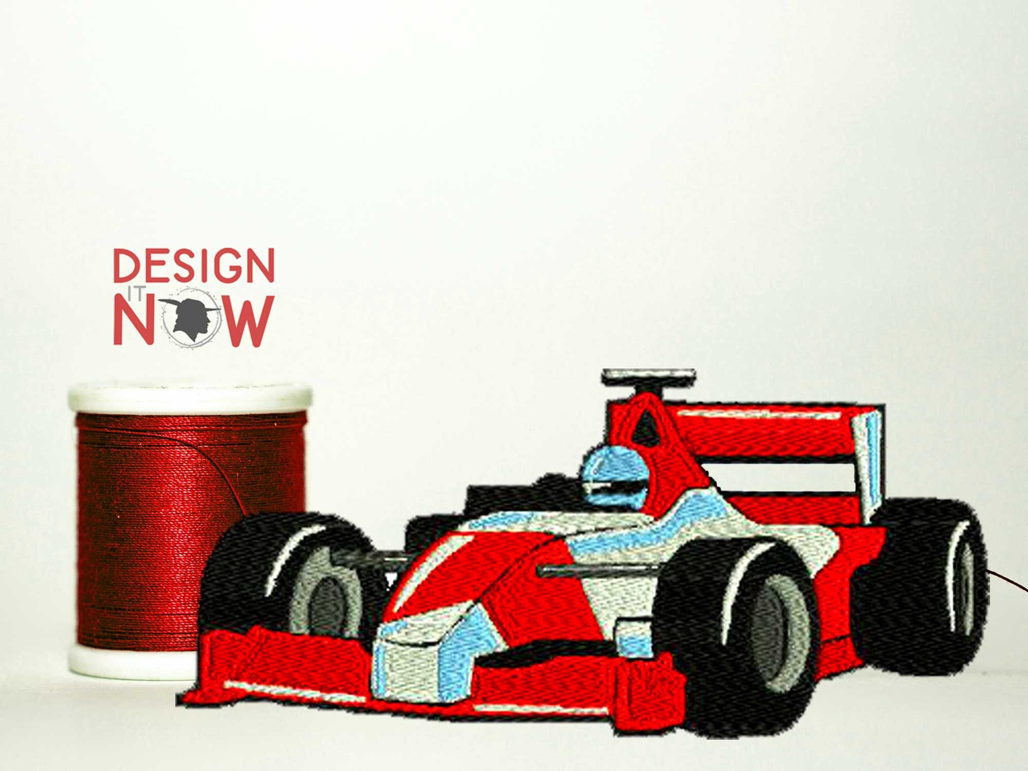Formula One Racing Embroidery Design Formula Auto Racing | Etsy