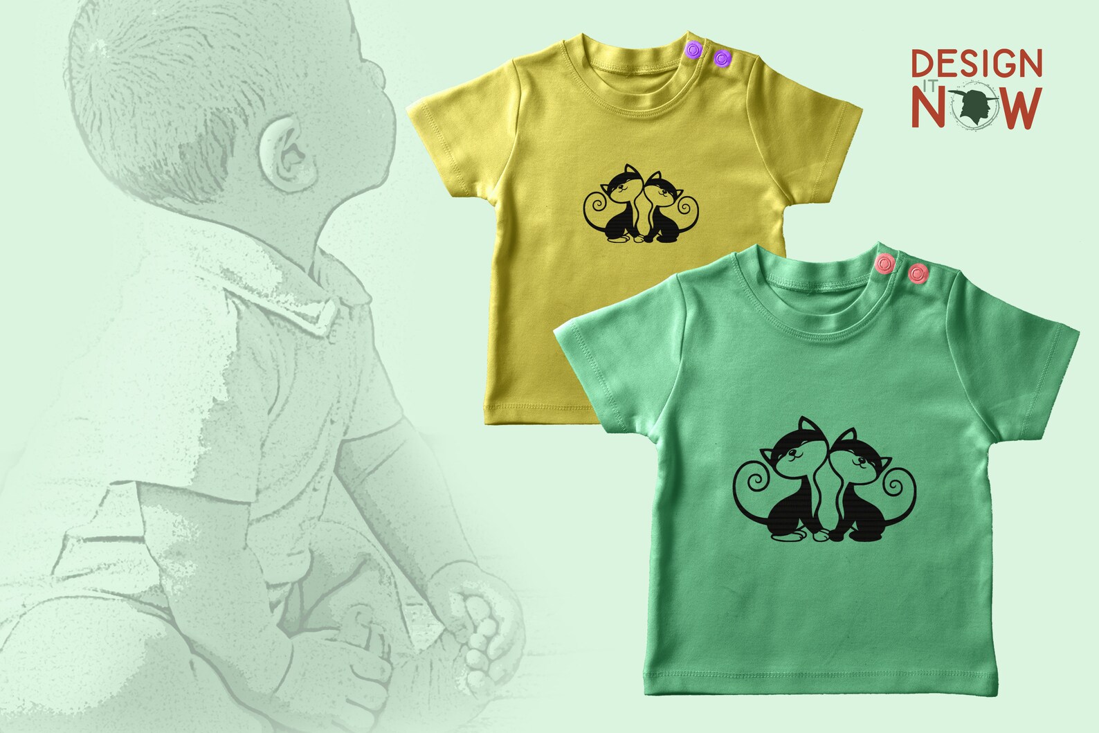 Cute Two Cats Embroidery Design Cat Embroidery Pattern Cat - Etsy