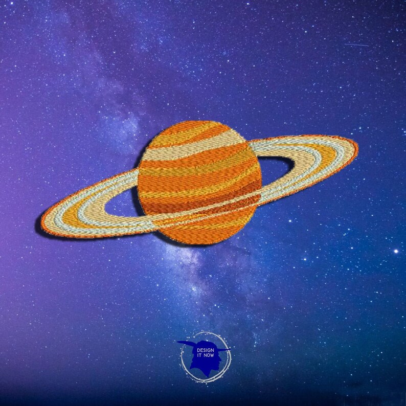 Saturn Machine Embroidery Design Planet Cosmos Space Universe | Etsy