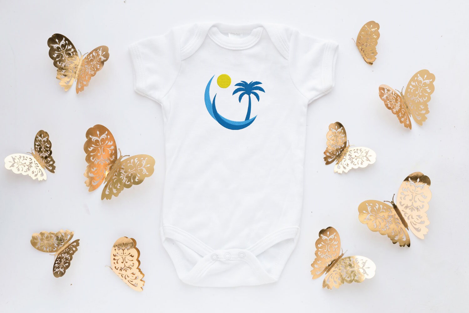 Island Embroidery Beach Embroidery Design Sea Embroidery - Etsy