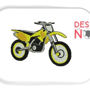 Motocross Embroidery Design, Motorcycle Sport Embroidery Pattern, off ...