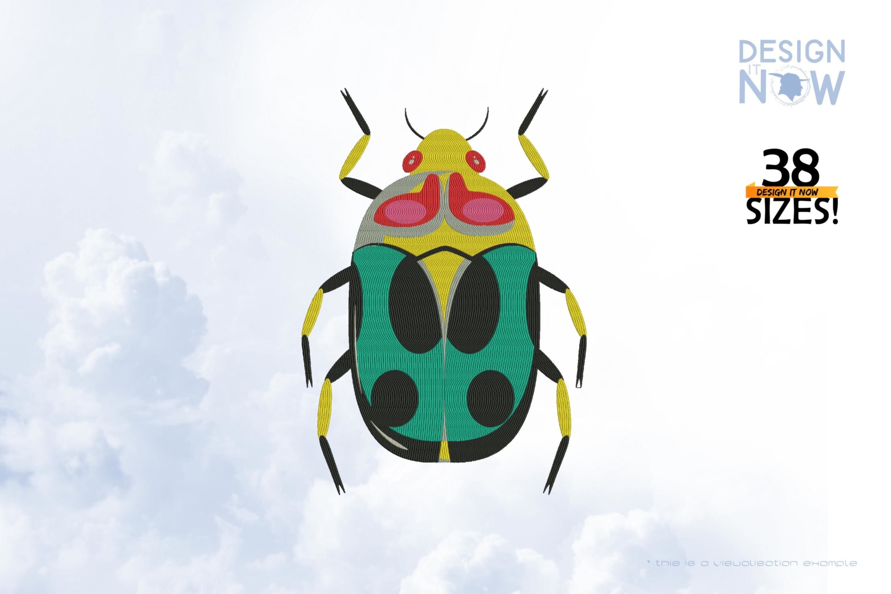 Bug Embroidery Design Colorful Insects Embroidery Pattern - Etsy