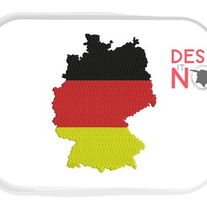 Germany Machine Embroidery Design Flag Federal Republic of Germany ...