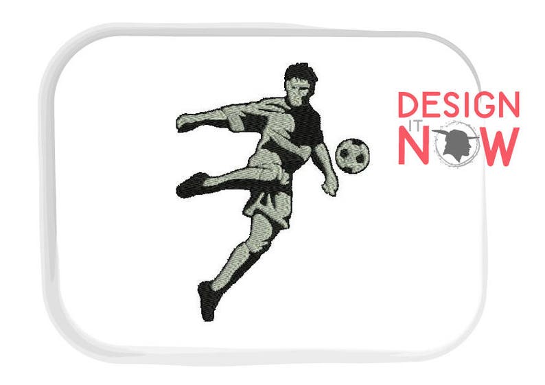 Soccer Machine Embroidery Design Soccer Ball Player Sport Set of 4 ...