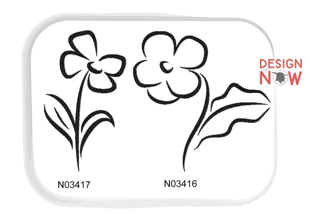 Line Art Embroidery, Flowers Embroidery Design, Wall Art Embroidery ...
