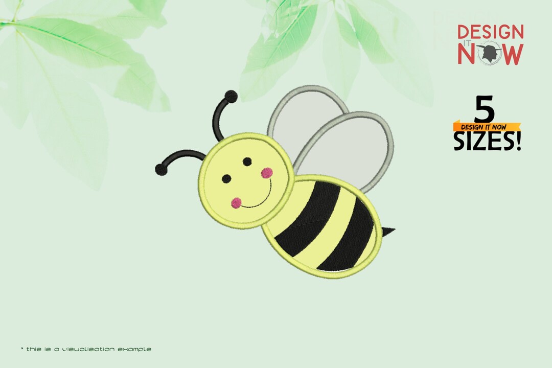Bee Applique Design, Bees Embroidery Design for Embroidery Maschines ...