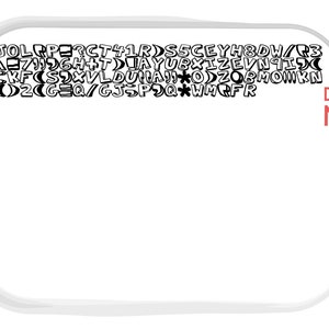 Embroidery Font, Adan Shadowed Outlined Modern Font, Fancy Embroidery ...