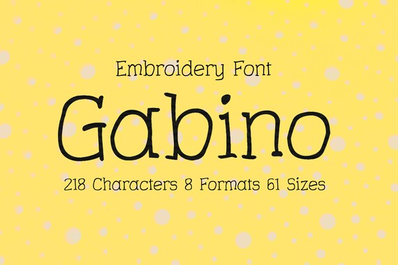 Gabino Serif Embroidery Font Serif Fonts Typography - Etsy