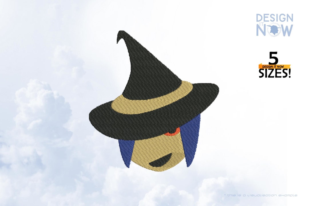 Witch Embroidery Design Halloween Witch Embroidery File for - Etsy