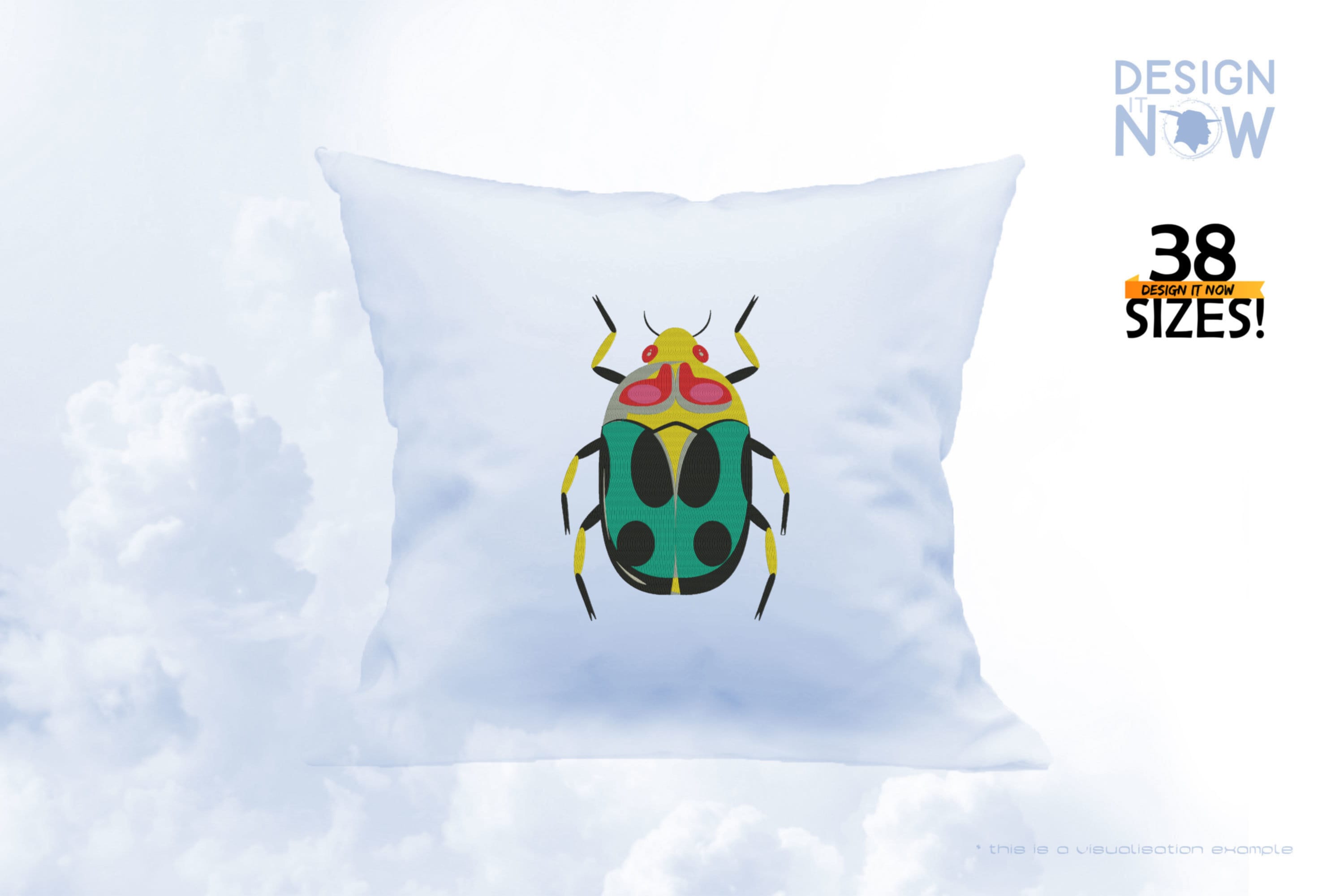 Bug Embroidery Design Colorful Insects Embroidery Pattern - Etsy