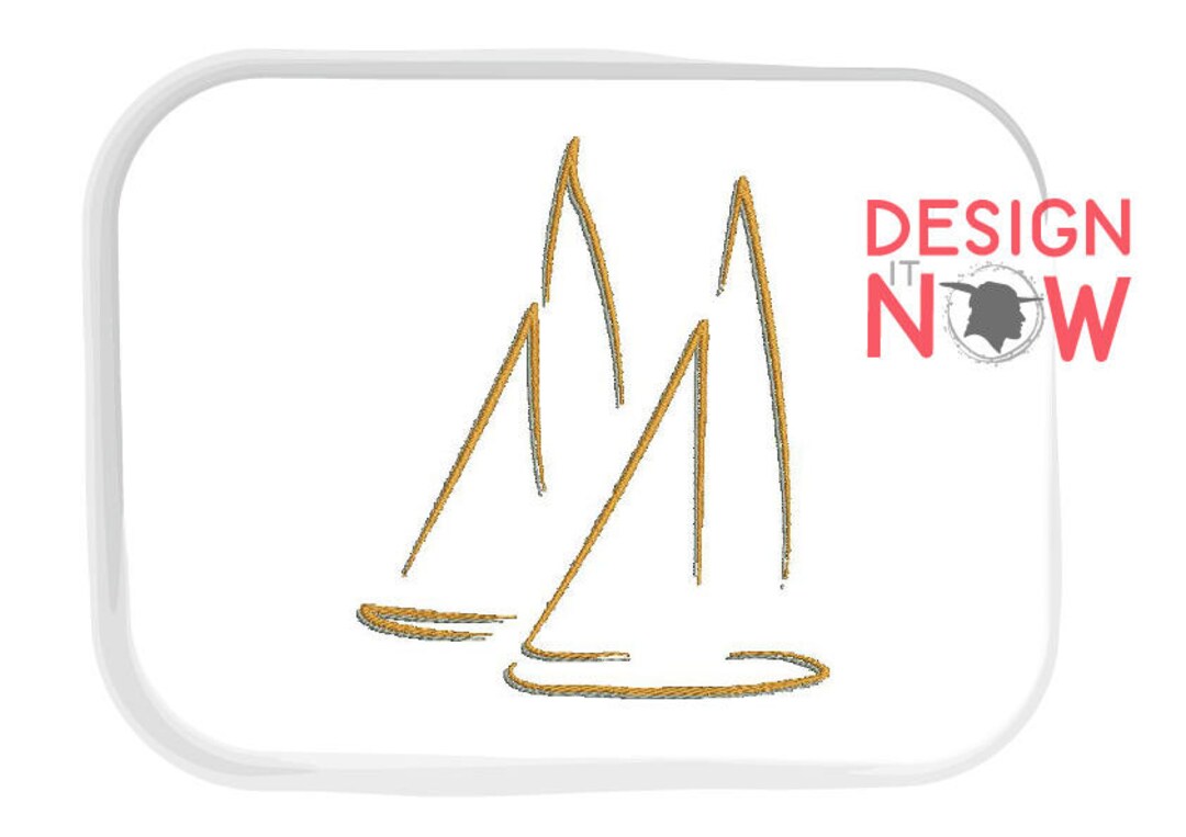 Sailing Boat Machine Embroidery Design Water Sport Sea Ocean - Etsy