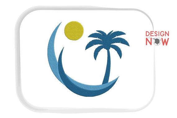 Island Embroidery Beach Embroidery Design Sea Embroidery | Etsy