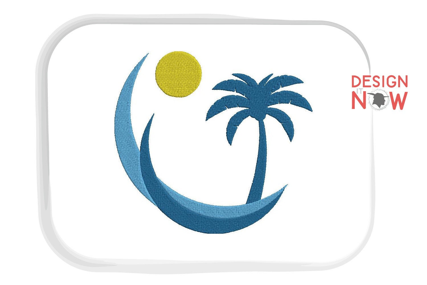 Island Embroidery Beach Embroidery Design Sea Embroidery - Etsy