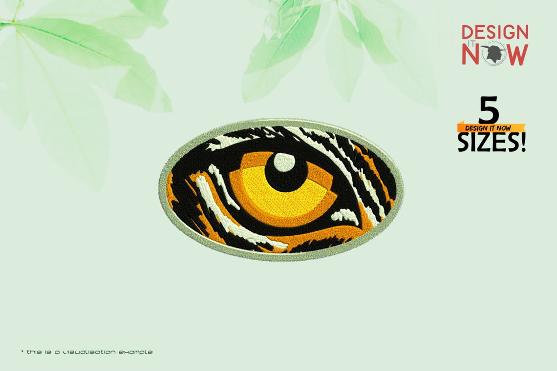 Tiger Embroidery Design Eye of the Tiger Embroidery Eye - Etsy