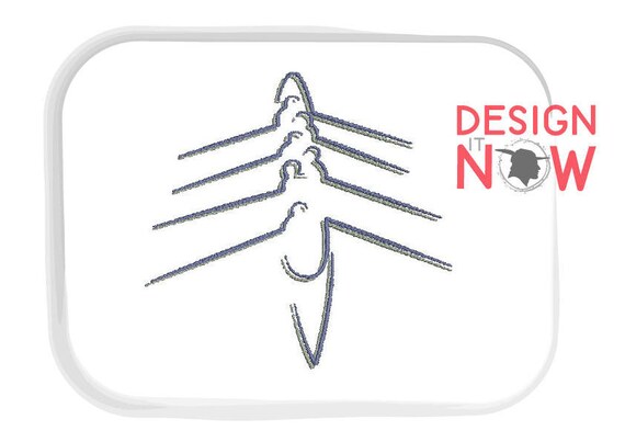 Rowing Boat Machine Embroidery Design Sport Cornish Pilot Gig | Etsy