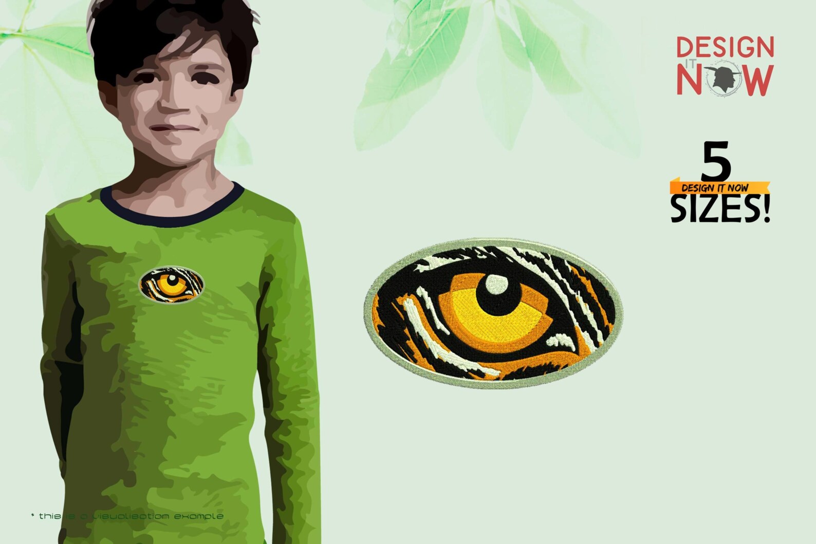 Tiger Eye Embroidery Design, Machine Embroidery Pattern (digital ...