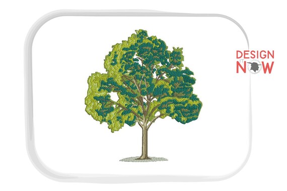 Tree Embroidery Design Tree Embroidery Pattern Plants - Etsy