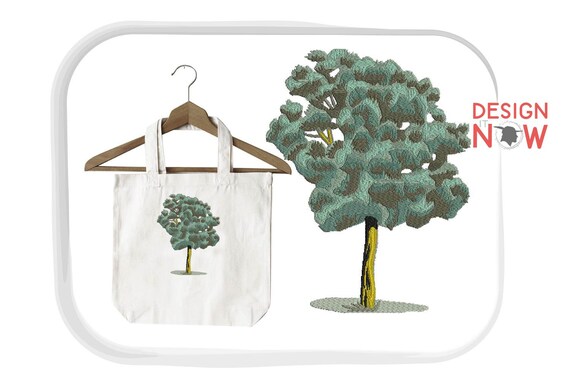 Tree Embroidery Design Tree Embroidery Pattern Plants | Etsy