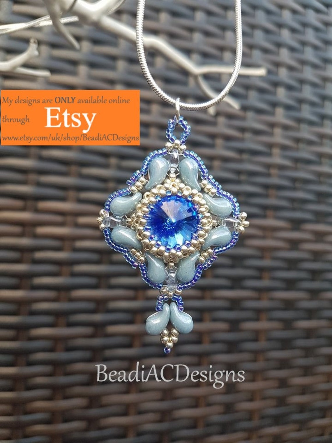 Baroque Pendant intermediate Level E-tutorial/pattern Uses - Etsy