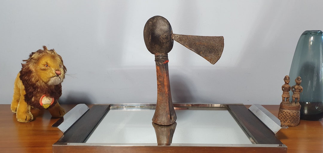 African Dan Ritual Axe, Bone and Metal. 1970. - Etsy