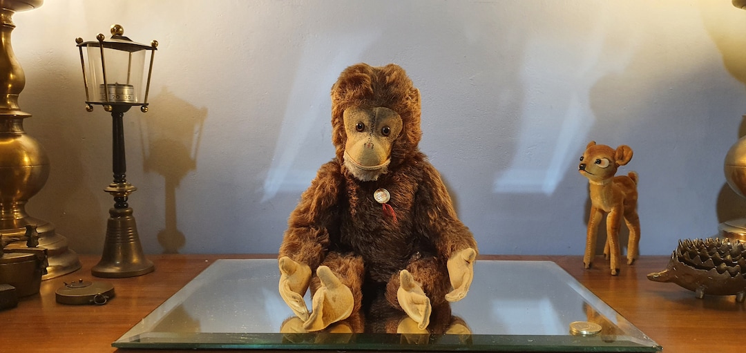 Hermann Teddy Original Monkey Mohair 30 Cm. Old Hermann Plush Monkey in ...