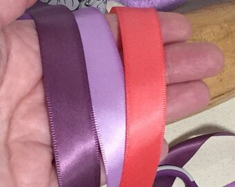 Plum satin ribbon | Etsy